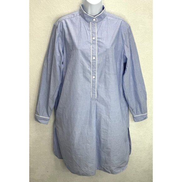 J. Peterman | Dresses | J Peterman Womens Blue Long Sleeve Tunic Dress ...